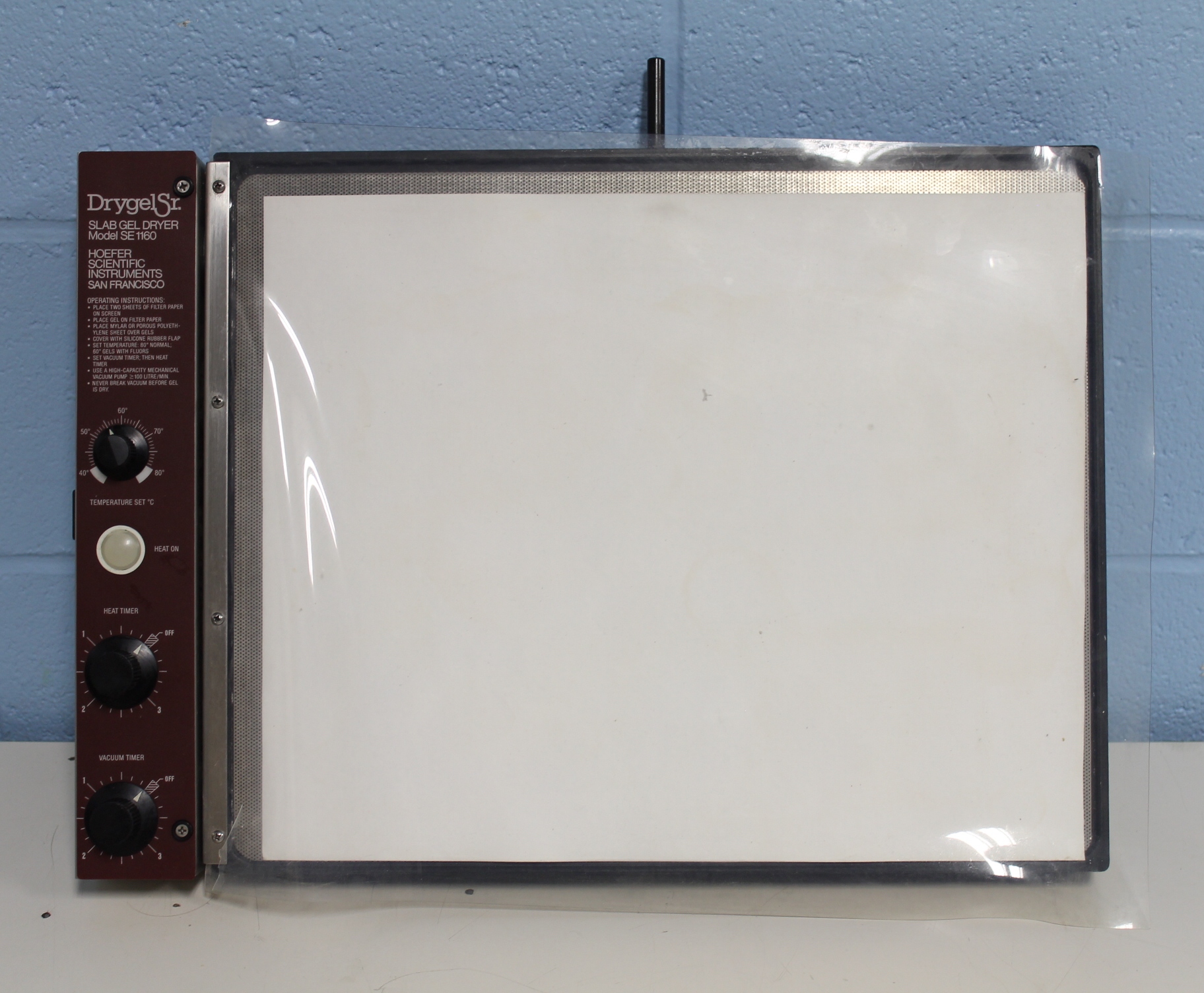 ALT ITEM: 19388 | Drygel Sr SE1160 Slab Gel Dryer